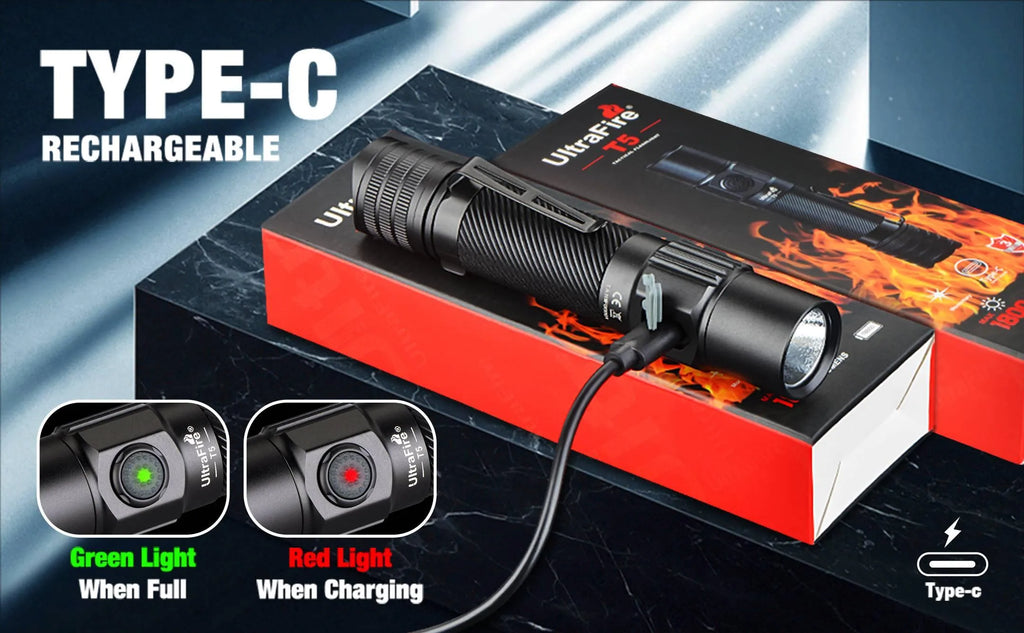 UltraFire® Rechargeable Flashlight Collection