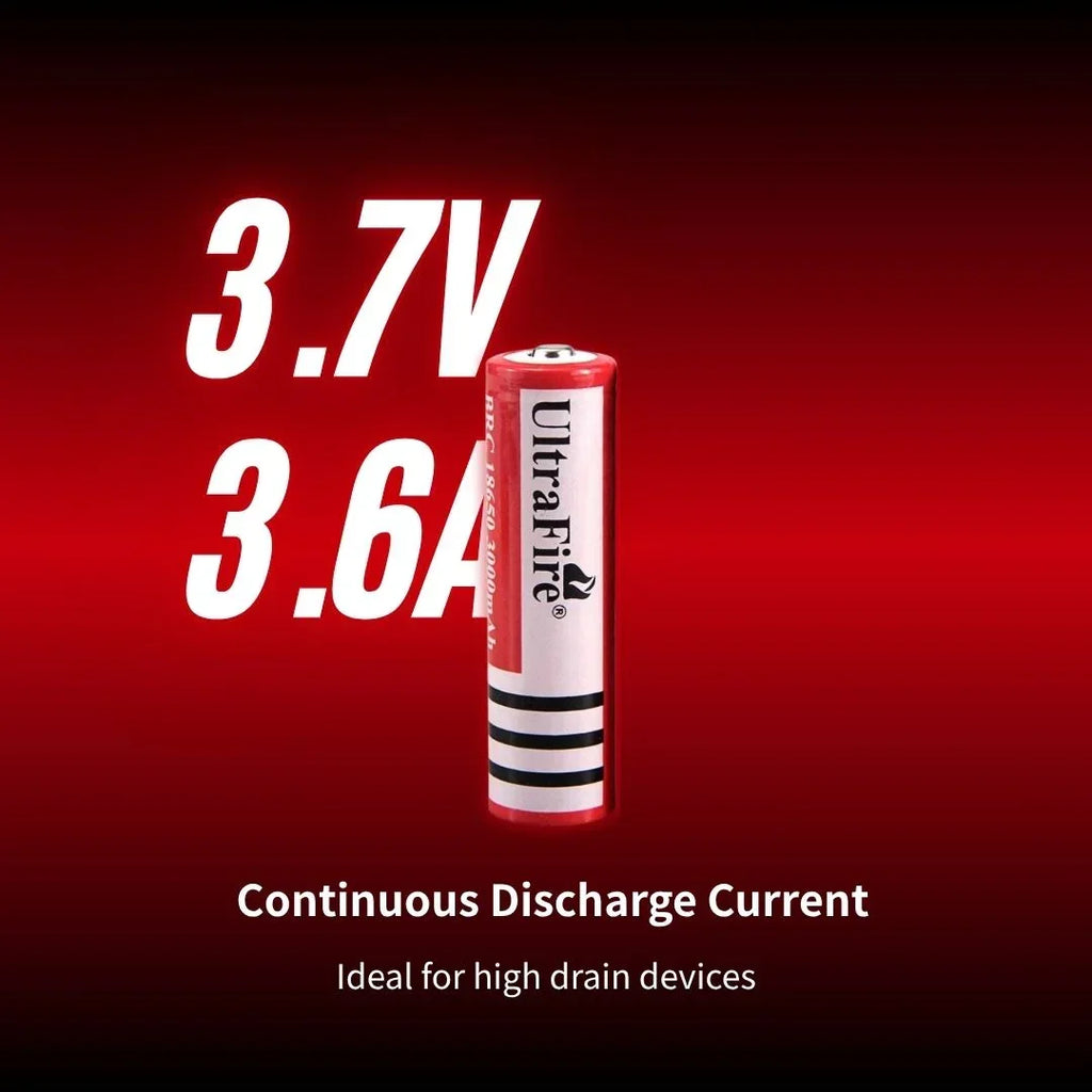 UltraFire 18650 | 3000mAh Rechargeable Battery - Real Capacity & 3.6A ...