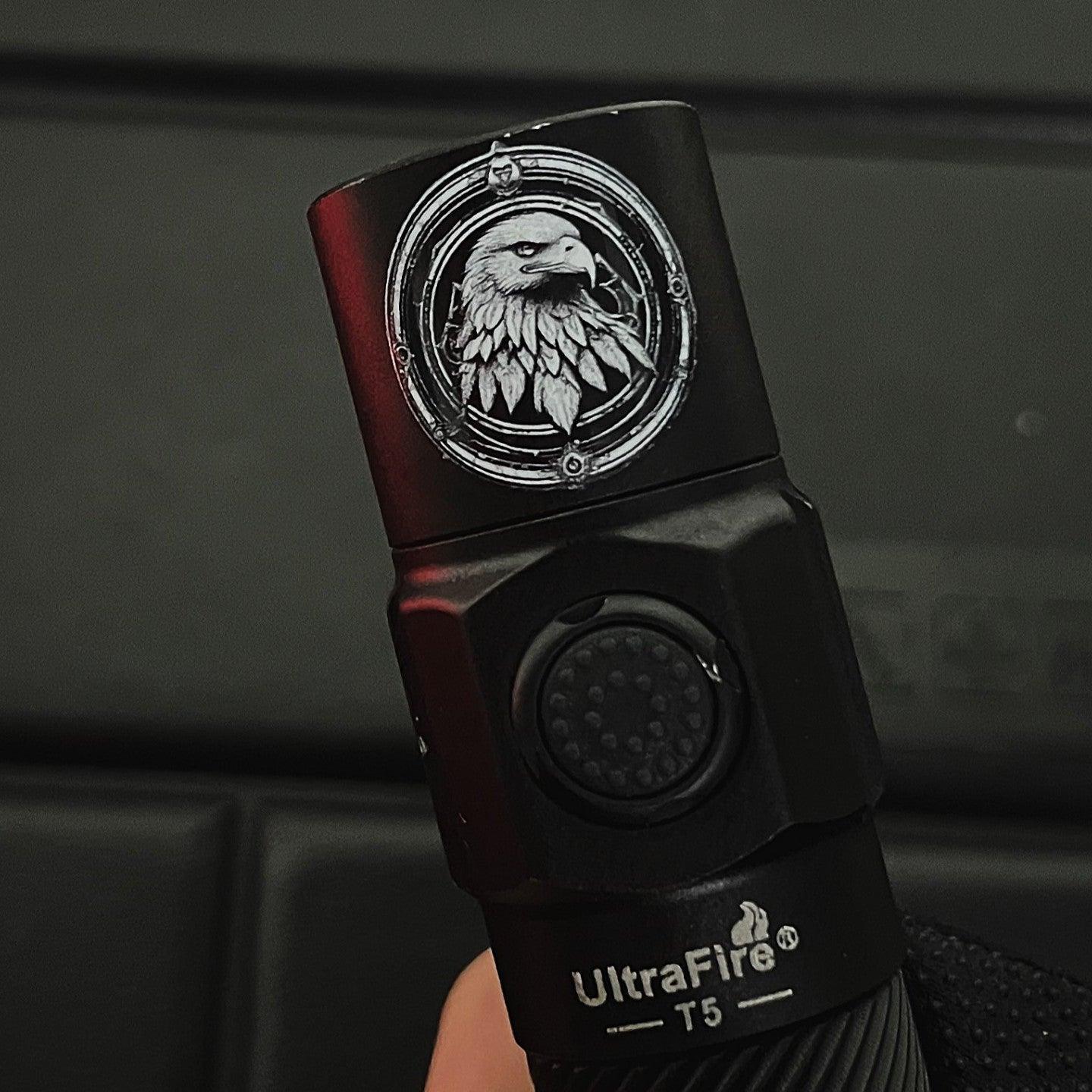 UltraFire T5 Tactical Flashlight with Tactical Waist Clip | 1800LM ...