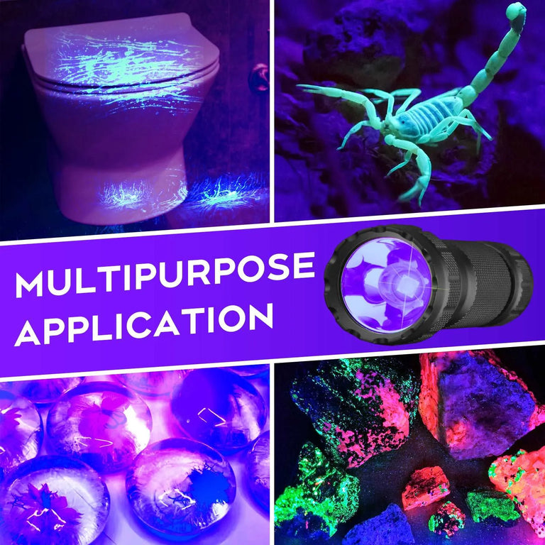 UltraFire 395nm/365nm UV Flashlights: Professional Detection Tools for Forensics, Hunting & Home Use