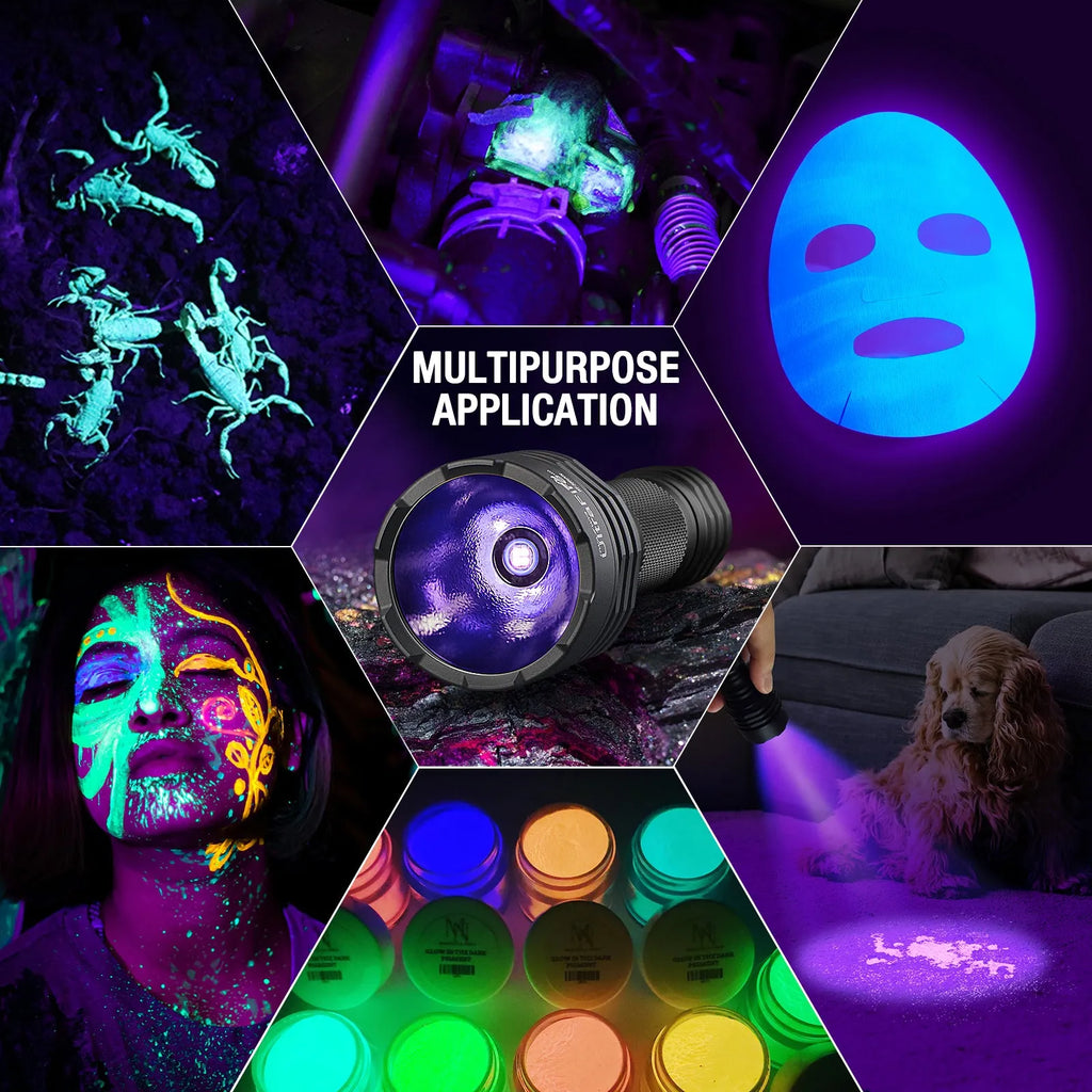 UltraFire 395nm/365nm UV Flashlights: Professional Detection Tools for Forensics, Hunting & Home Use