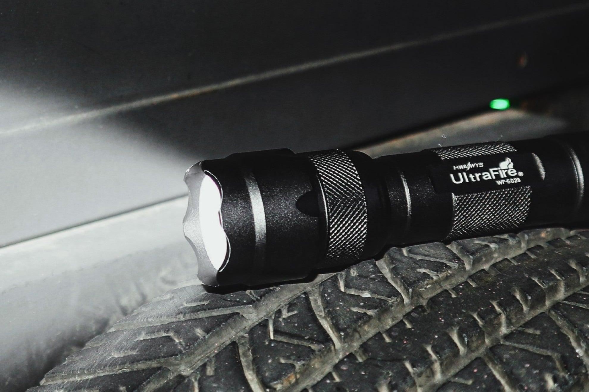 WF-502B Tactical Flashlight With Holster - UltraFire Store