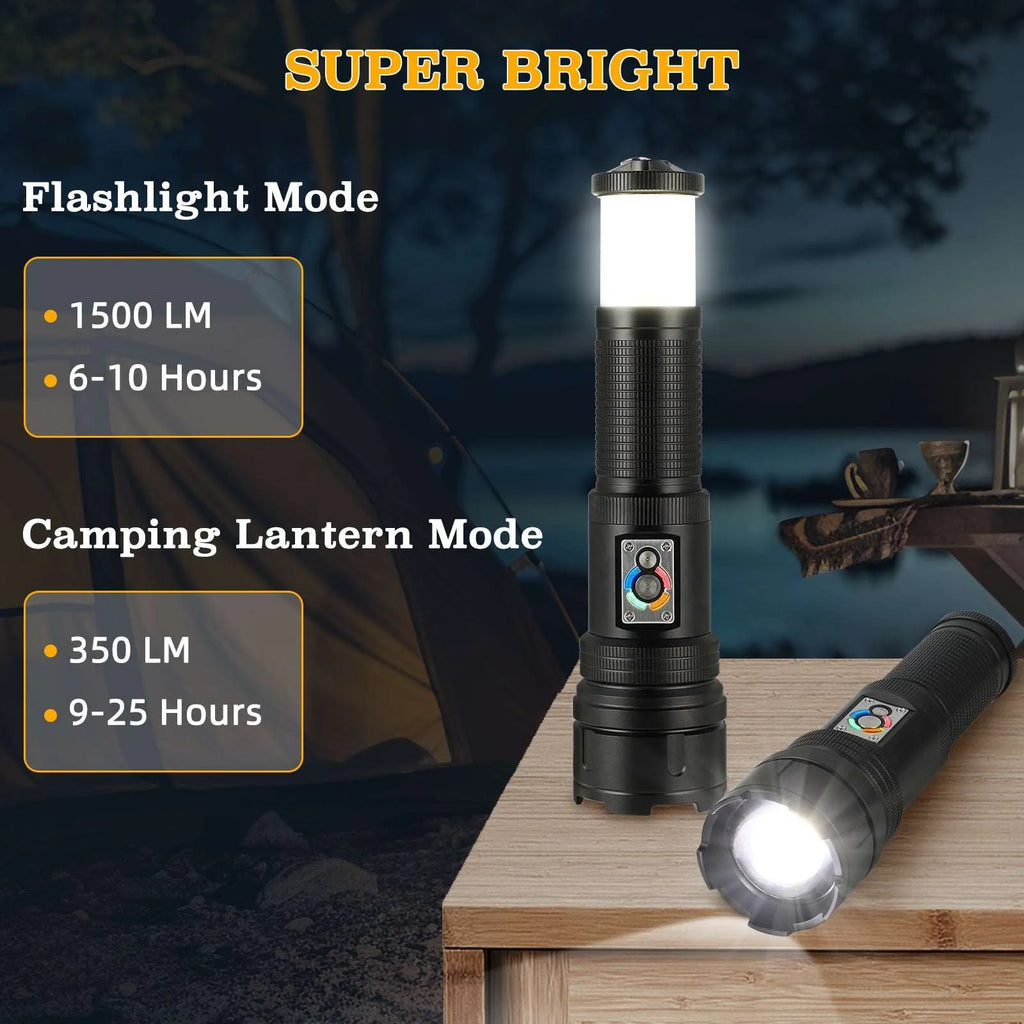 UltraFire Z9 PRO LED Flashlight | 20W 1600LM Dual-Source IPX5 ...